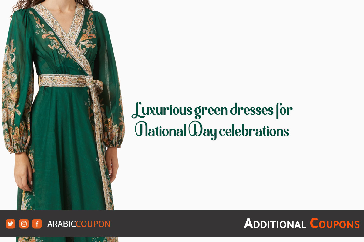 Choices of luxurious green dresses for National Day events