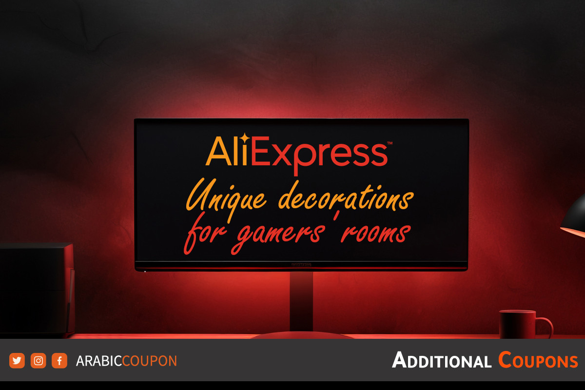 Decorations for gamers' rooms with an AliExpress coupon
